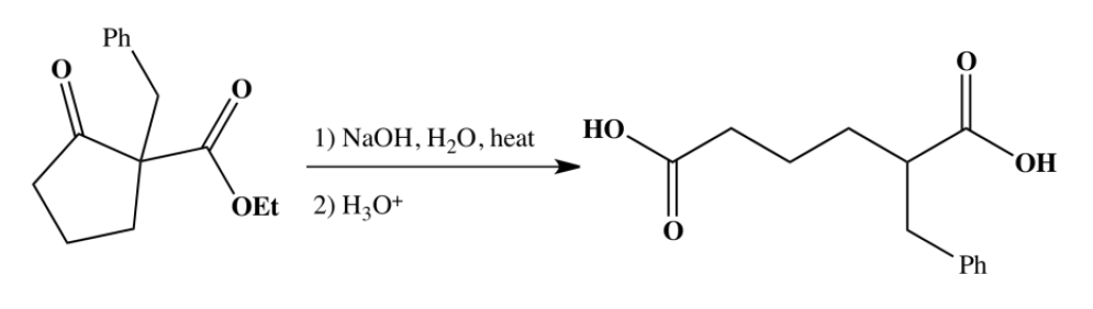 Solved Ph НО. 1) NaOH, H2O, heat ОН OEt 2) H3O+ Ph | Chegg.com