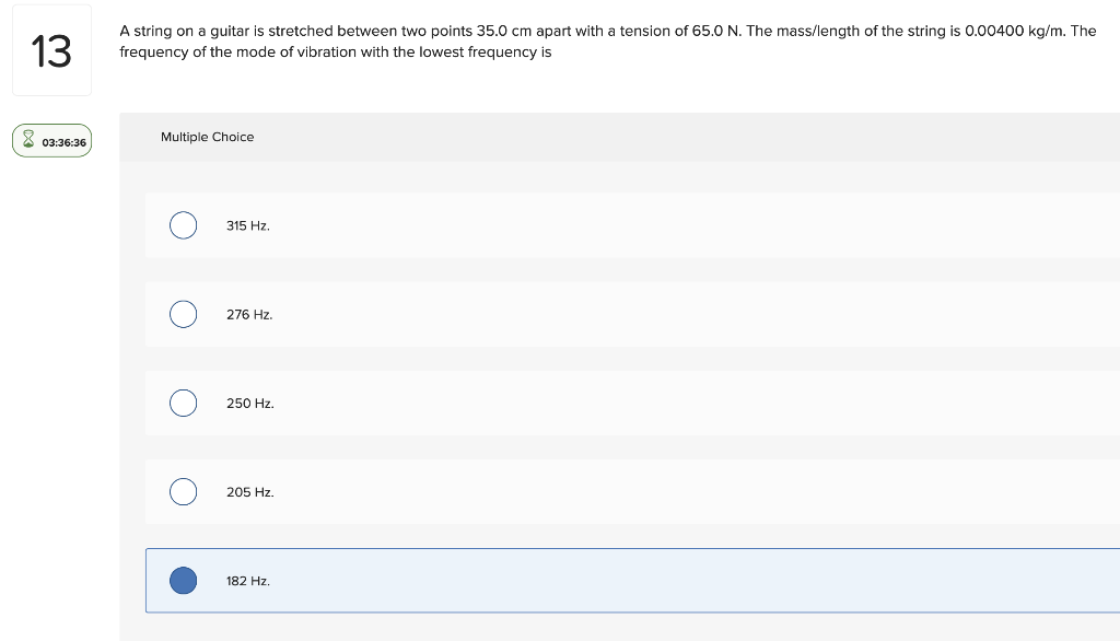 Solved A string on a guitar is stretched between two points | Chegg.com