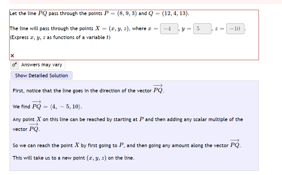 Solved 1. Let the line PQPQ pass through the points | Chegg.com