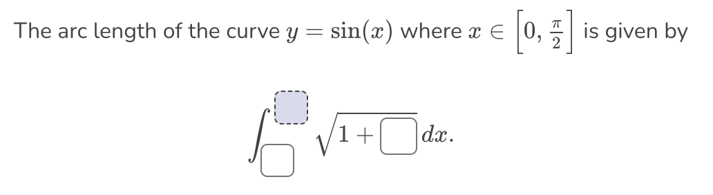 Solved The arc length of the curve y=sin(x) where x∈[0,2π] | Chegg.com