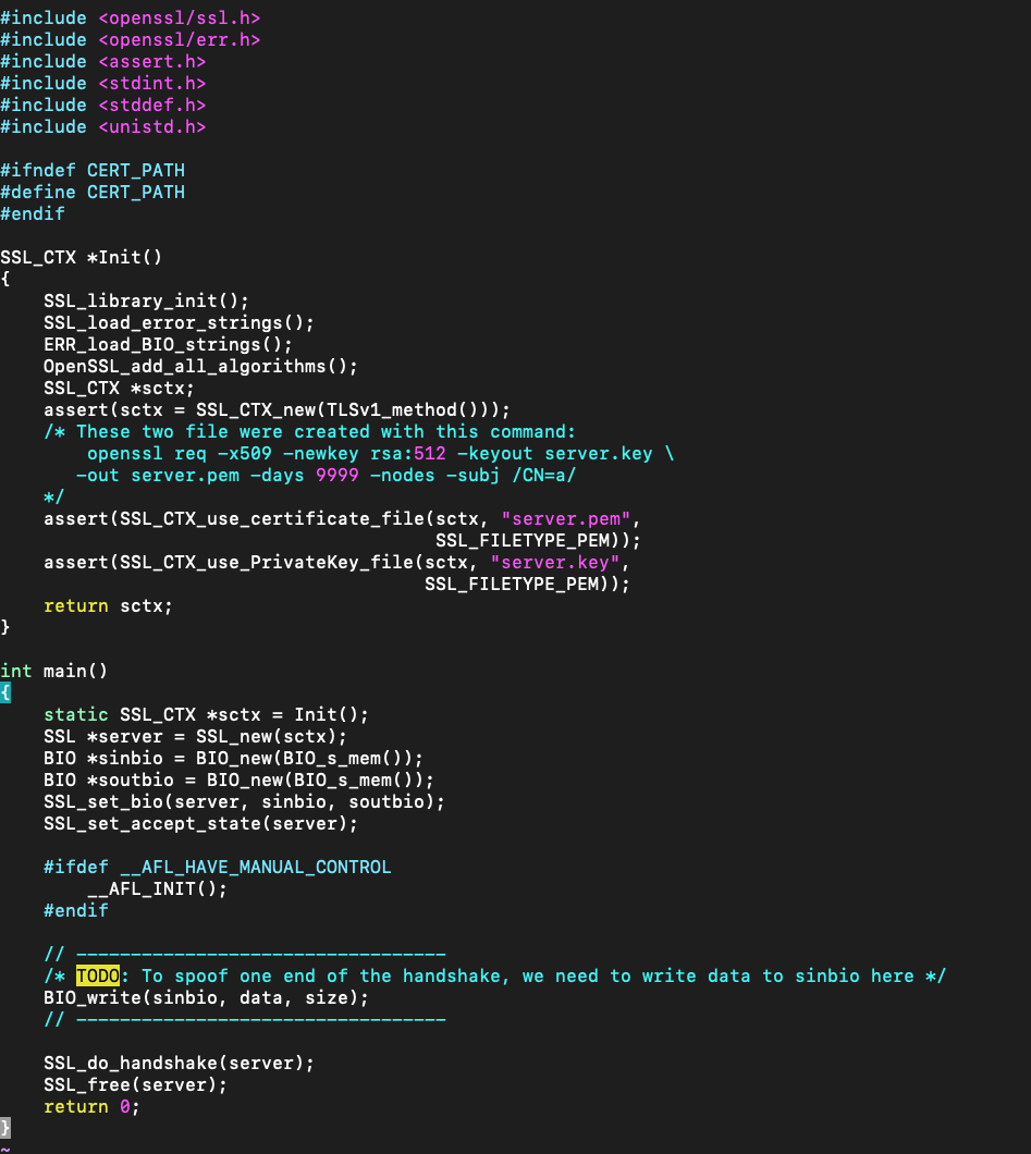 It's a process fuzzing a program I have to implement | Chegg.com