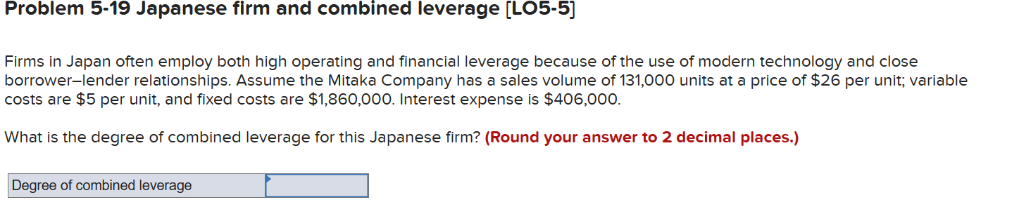 Solved Firms in Japan often employ both high operating and | Chegg.com