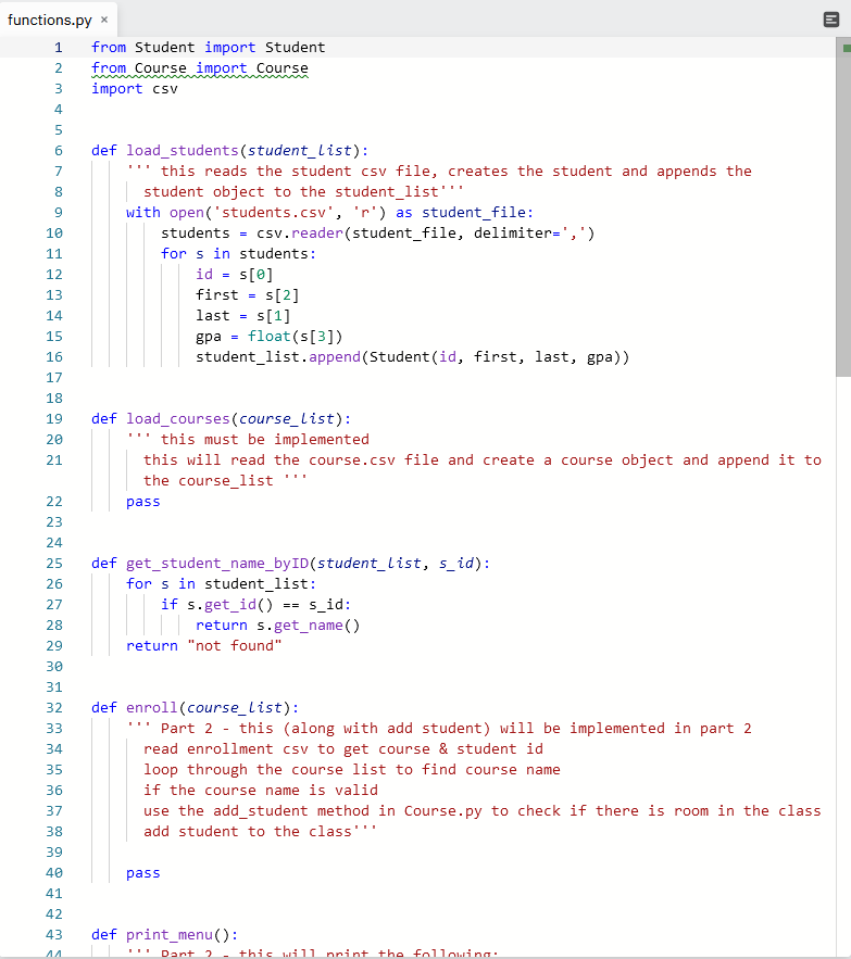 Student & Class Roster NOTE: This is an adaptation of | Chegg.com