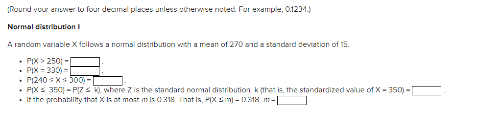 Solved (Round your answer to four decimal places unless | Chegg.com