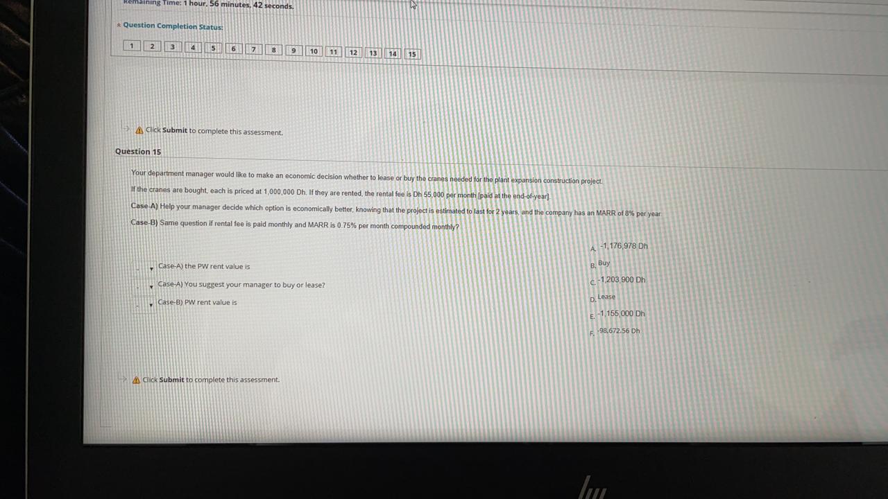 Solved maining Time: 1 hour. 56 minutes, 42 seconds. | Chegg.com Solved maining Time: 1 hour. 56 minutes, 42 seconds. | Chegg.com