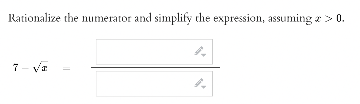 Solved Rationalize the denominator and simplify the | Chegg.com