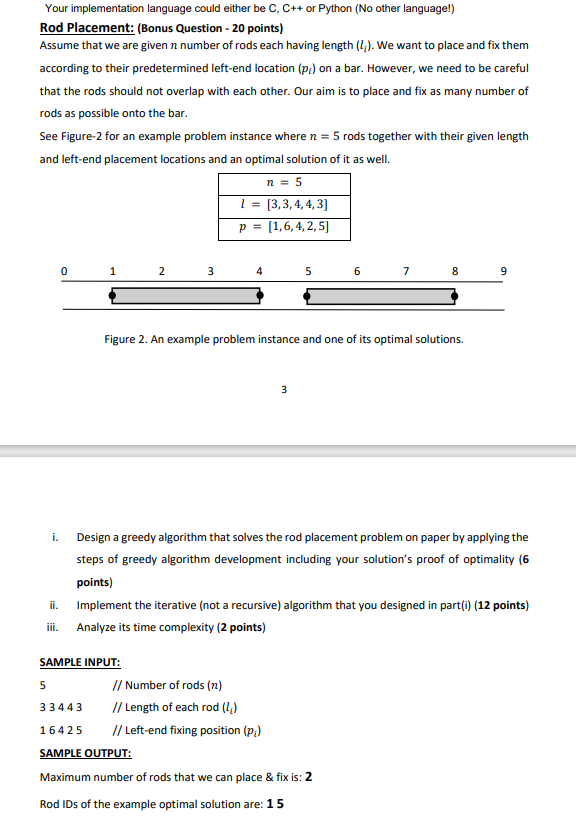 Solved Your implementation language could either be C, C++ | Chegg.com