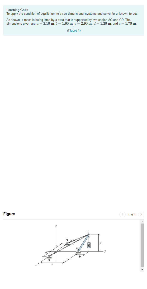 Solved Learning Goal: To apply the condition of equilibrium | Chegg.com