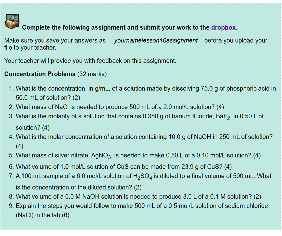 Solved Complete the following assignment and submit your | Chegg.com