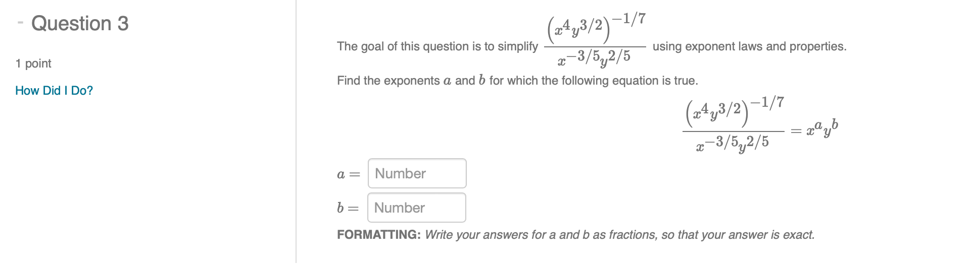 Solved Question 3 The goal of this question is to simplify | Chegg.com