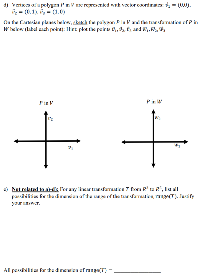 Solved For a computer graphics application, a linear | Chegg.com