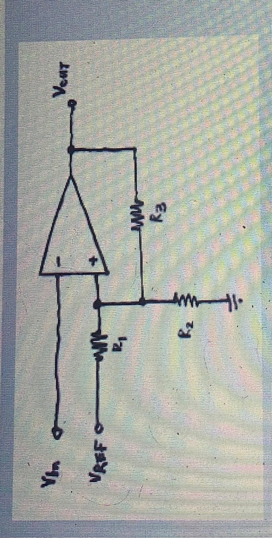 Solved The Circuit Shown Is A Simple Schmitt Trigger This 