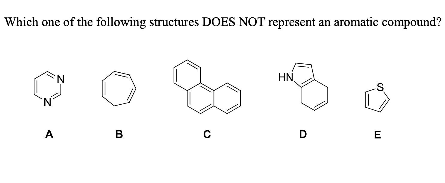 Solved Which one of the following structures DOES NOT | Chegg.com