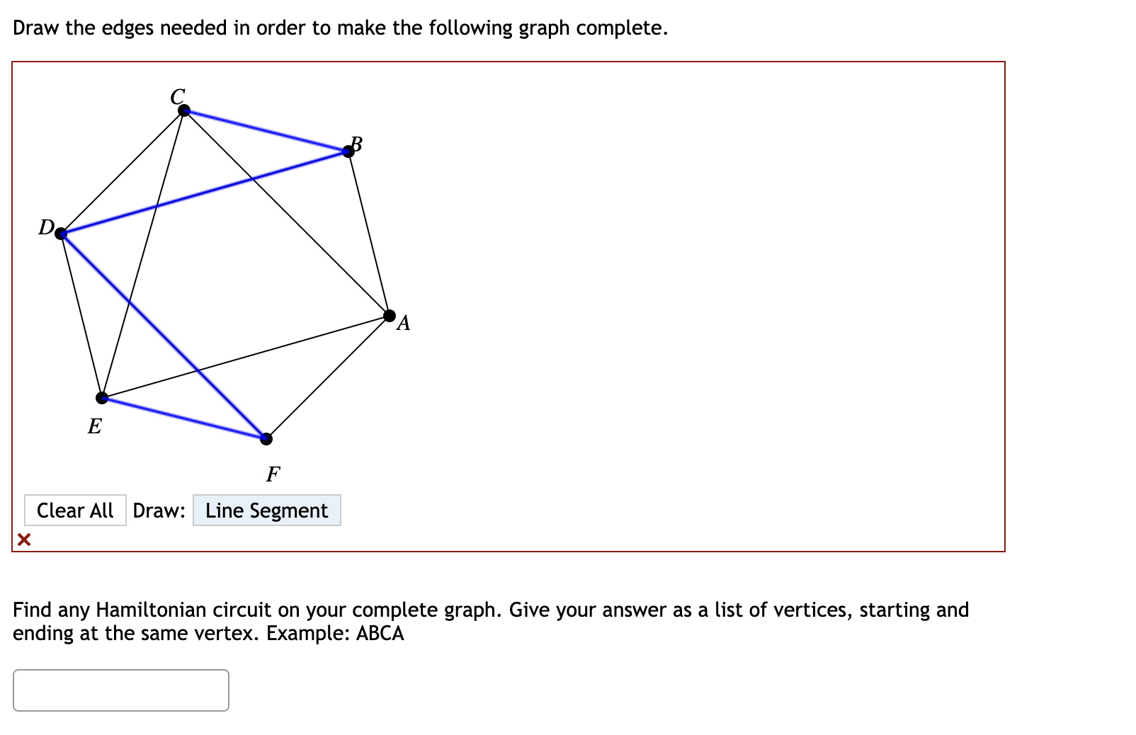 Solved Draw the edges needed in order to make the following | Chegg.com