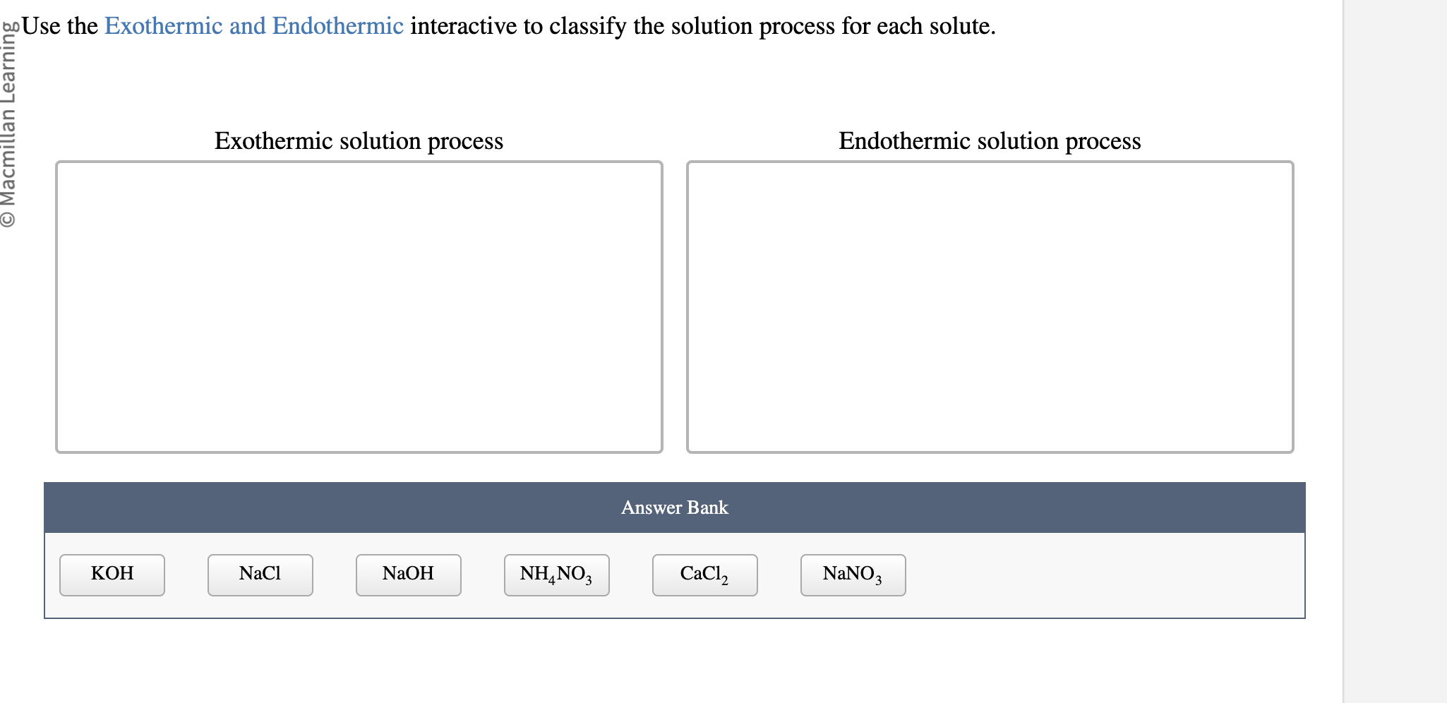 Solved Use the Exothermic and Endothermic interactive to | Chegg.com
