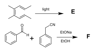 Solved light E CN EtoNa + F EtOH | Chegg.com