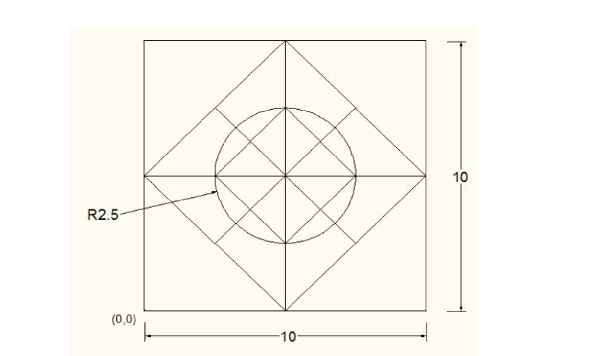Solved using the command line in AutoCAD, Draw the following | Chegg.com