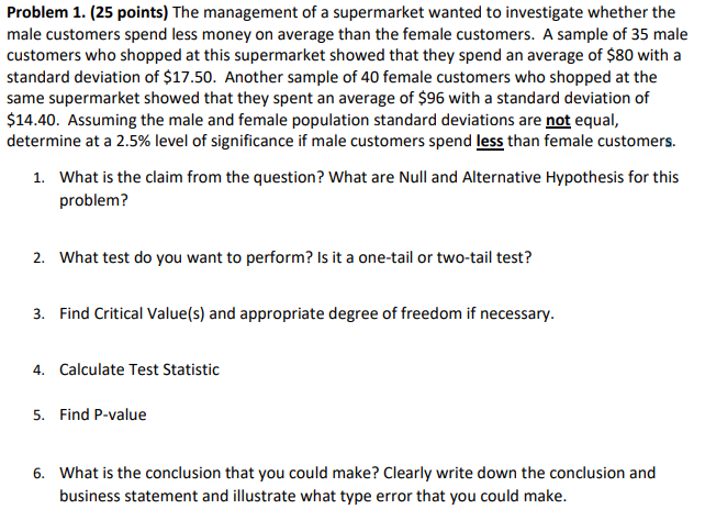 Solved Problem 1. (25 points) The management of a | Chegg.com