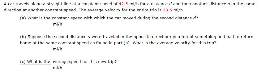 Solved A car travels along a straight line at a constant | Chegg.com
