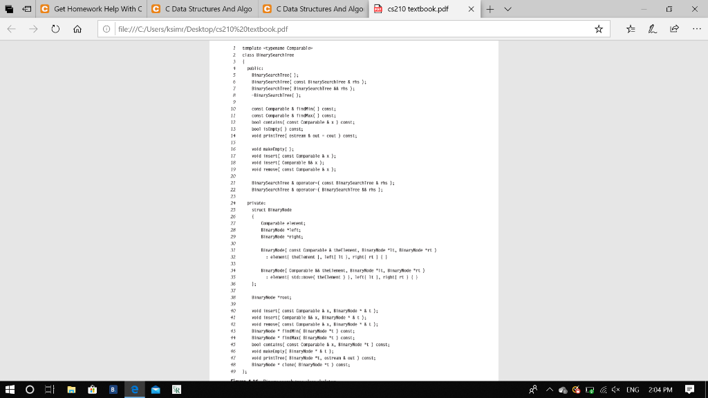 question 4.16 solution c++ template