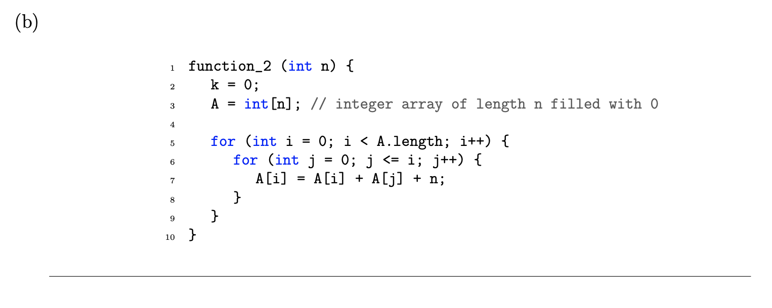 Solved Problem 5: Algorithm Runtimes (45 pts) Compute the | Chegg.com