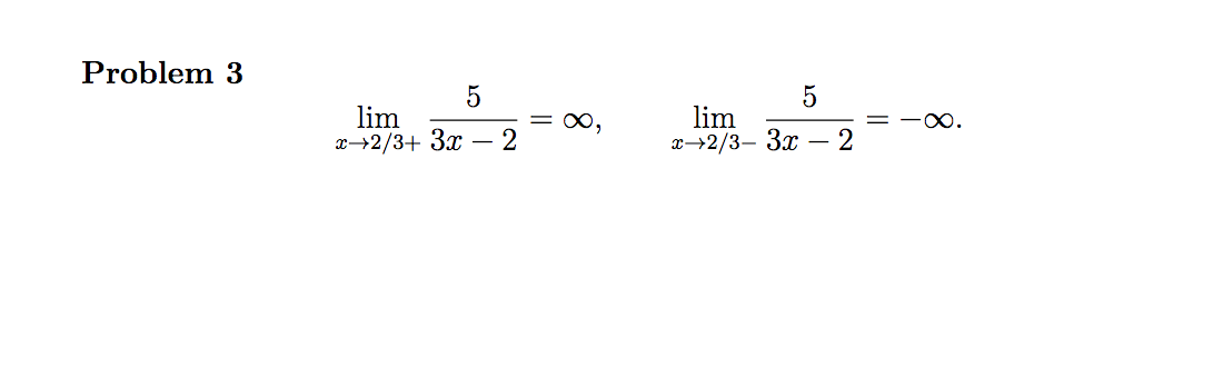 Solved Problem 3 5 lim , 5 lim 2+2/3, 32 . 2+2/3+ 3x 2 2 | Chegg.com