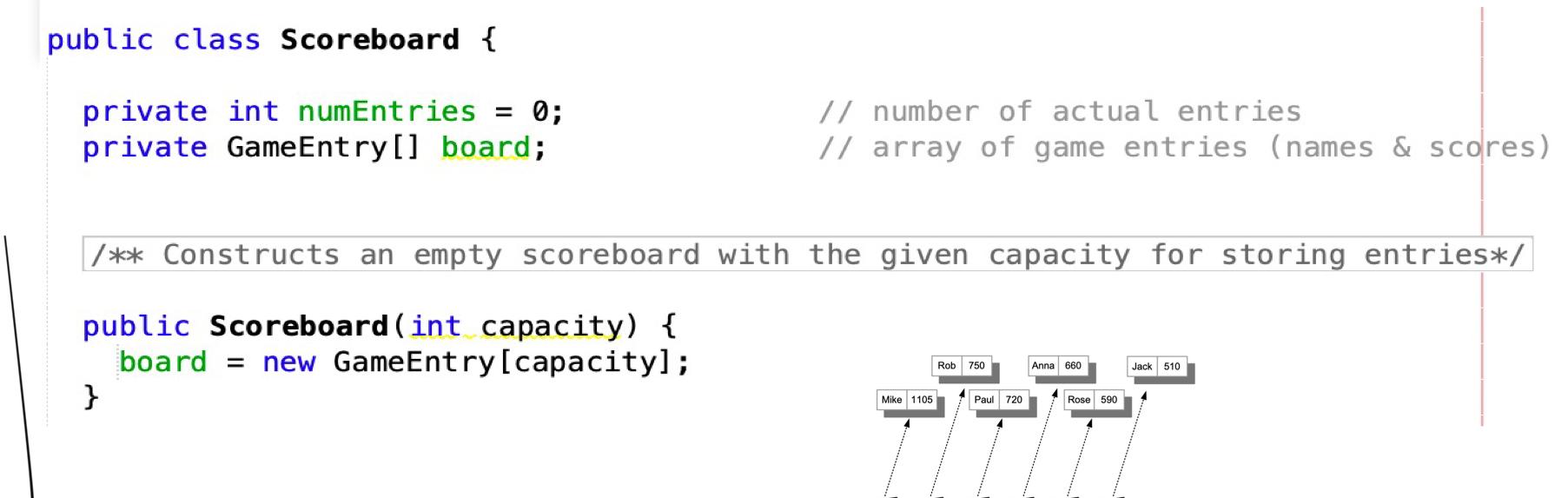 Solved public class GameEntry { private String name; // name | Chegg.com