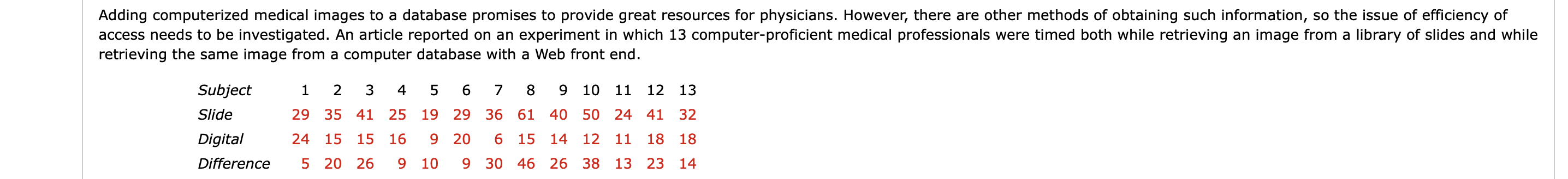 Solved retrieving the same image from a computer database | Chegg.com