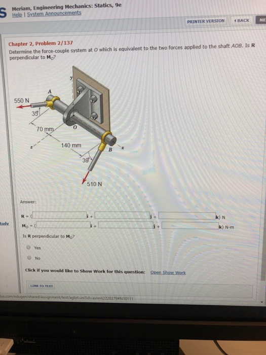 Solved Meriam, Engineering Mechanics: Statics, 9e Hele I | Chegg.com