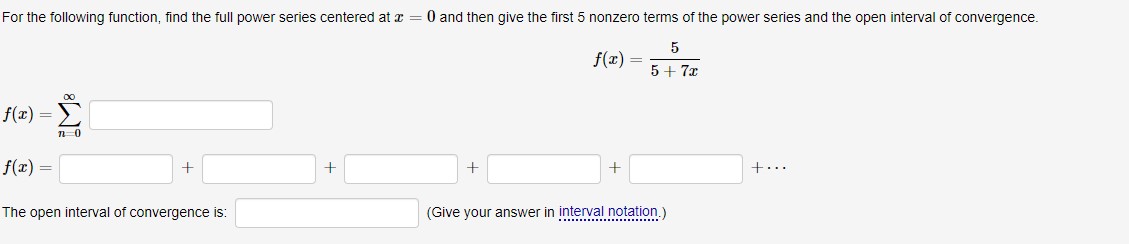 Solved For the following function, find the full power | Chegg.com