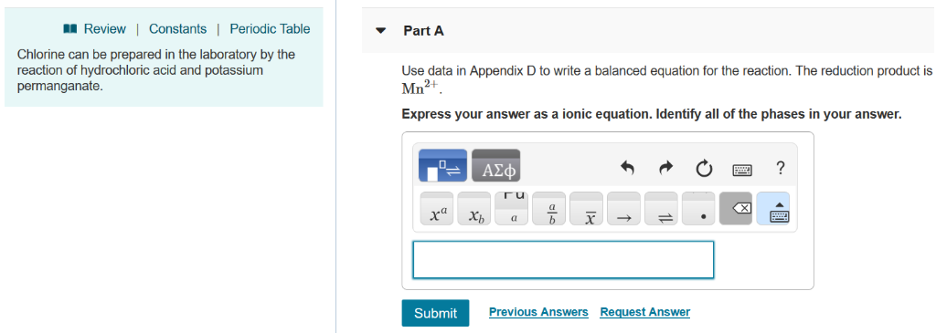Solved R. Review I constants l Periodic Table Part A | Chegg.com