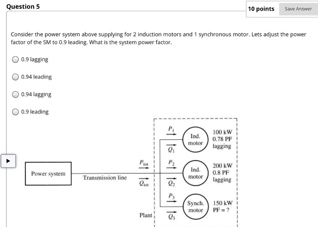 Solved Question 5 10 points Save Answer Consider the power | Chegg.com