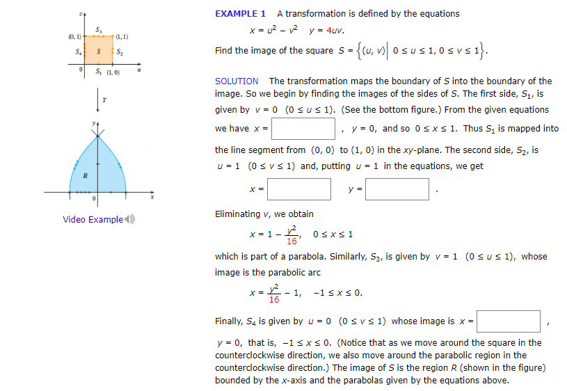 Solved 24 Sg EXAMPLE 1 A transformation is defined by the | Chegg.com