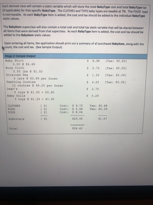 Solved USE JAVA PLEASE DO ALL THE STAGES 1, 2 AND 3 | Chegg.com