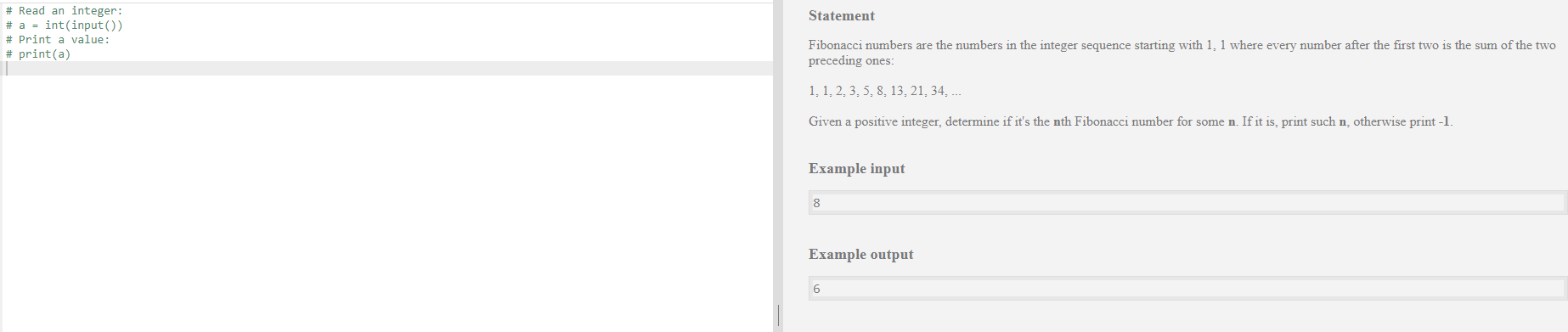 Solved Statement # Read an integer: # a = int(input ) # | Chegg.com