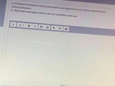 Solved a. Compare transient versus persistent and | Chegg.com