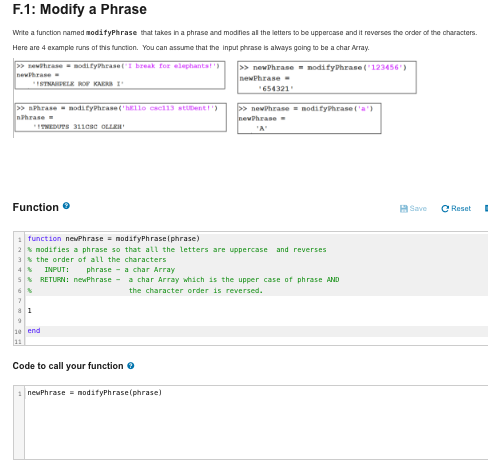 Solved Write a function named modifyPhrase that takes in a | Chegg.com