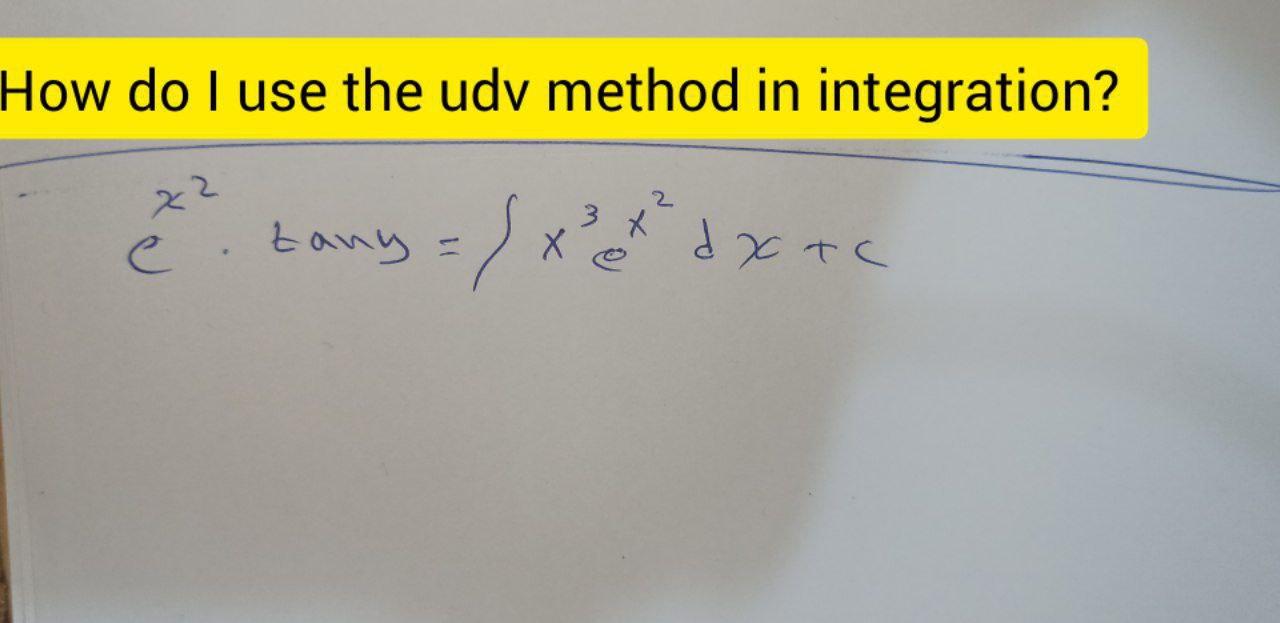 Solved How do I use the udv method in integration? 22 C t | Chegg.com