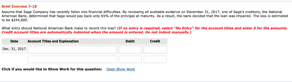Solved Brief Exercise 7-18 Assume that Sage Company has | Chegg.com