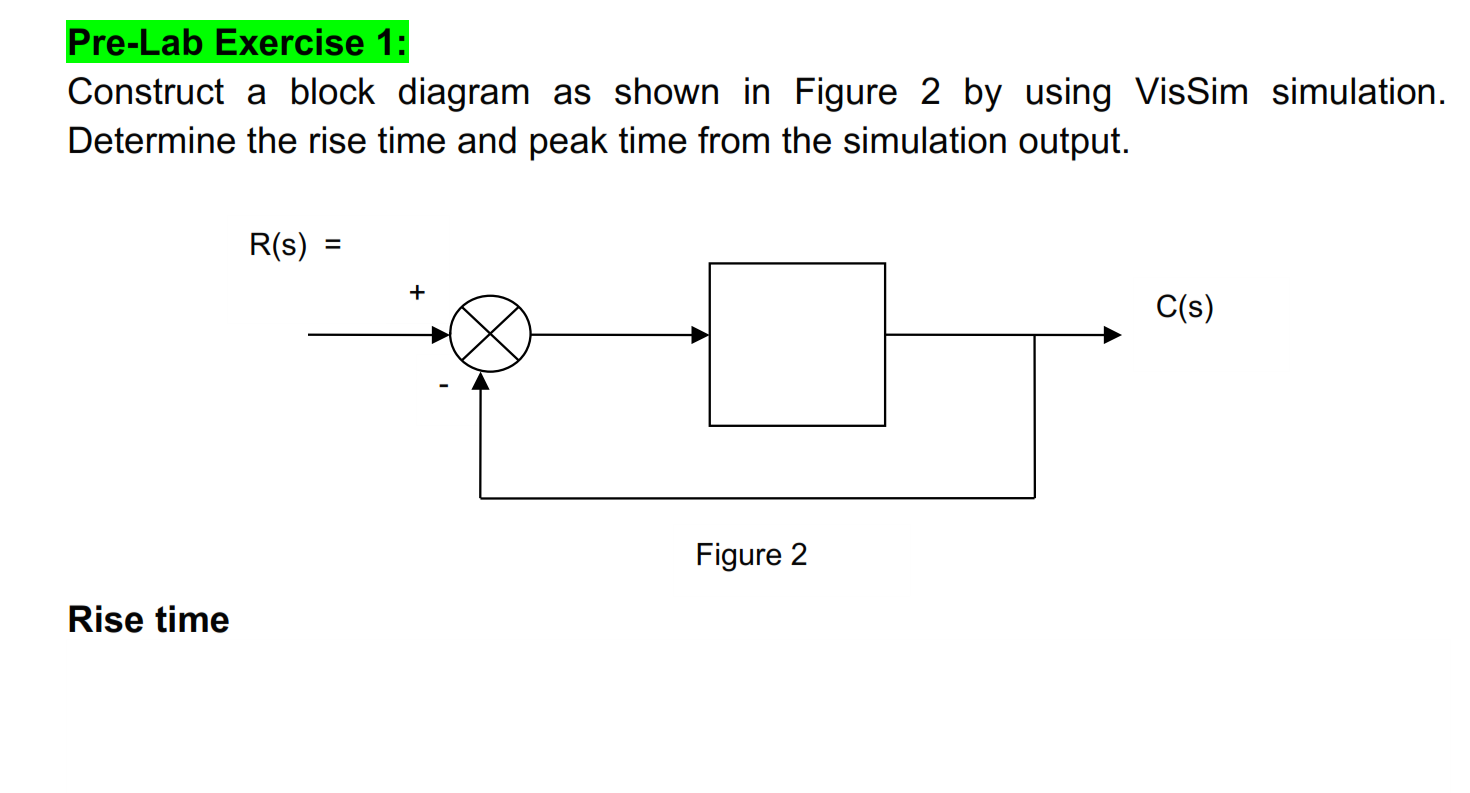 Solved Construct a block diagram as shown in Figure 2 by | Chegg.com