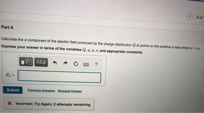 Solved roblem 21.79 Positive charge Q is distributed | Chegg.com