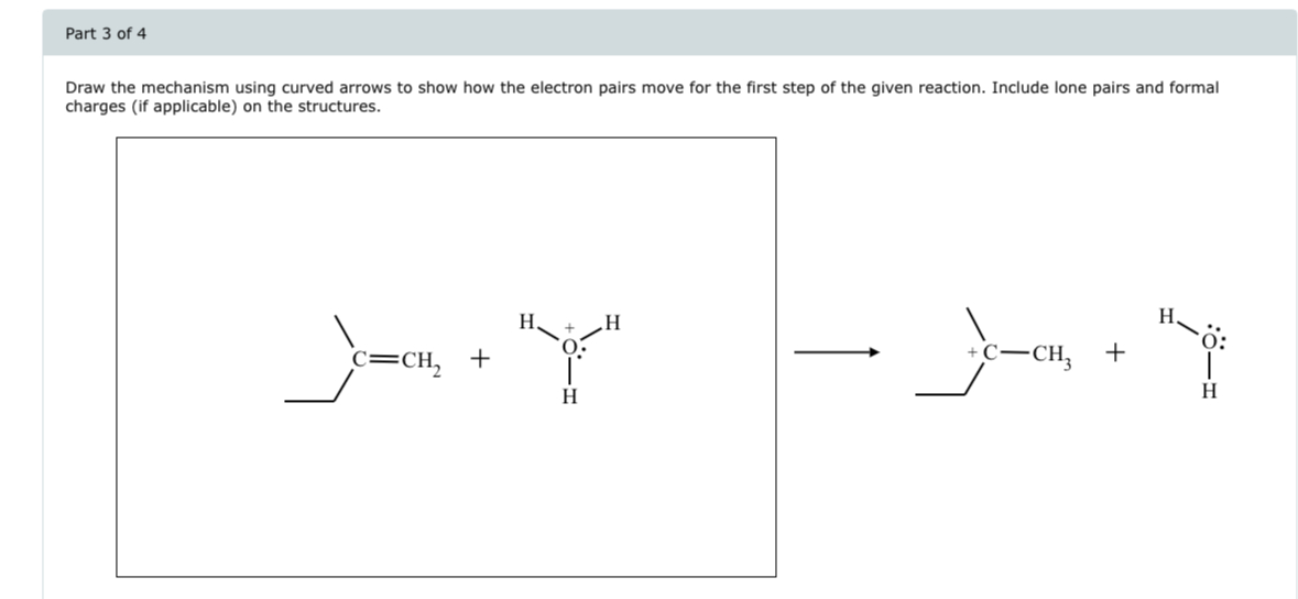 Solved Part 3 of 4Draw the mechanism using curved arrows to | Chegg.com Solved Part 3 of 4Draw the mechanism using curved arrows to | Chegg.com