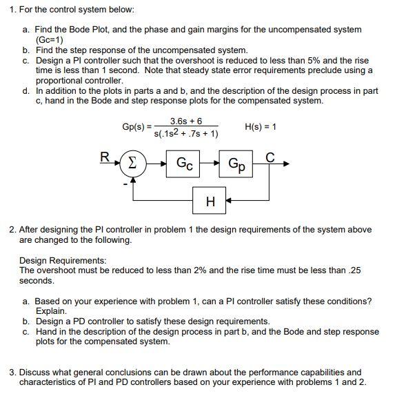 Solved Can you solve this with frequency analysis and bode | Chegg.com