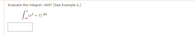 Solved Evaluate the integral. HINT [See Example 2.] | Chegg.com