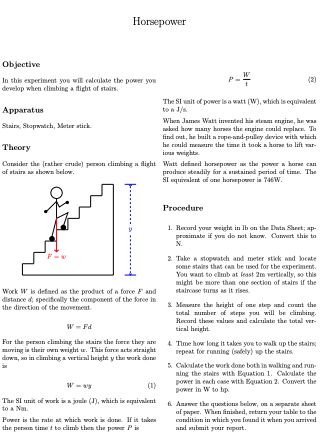 Solved Horsepower Objective In this experiment you will | Chegg.com