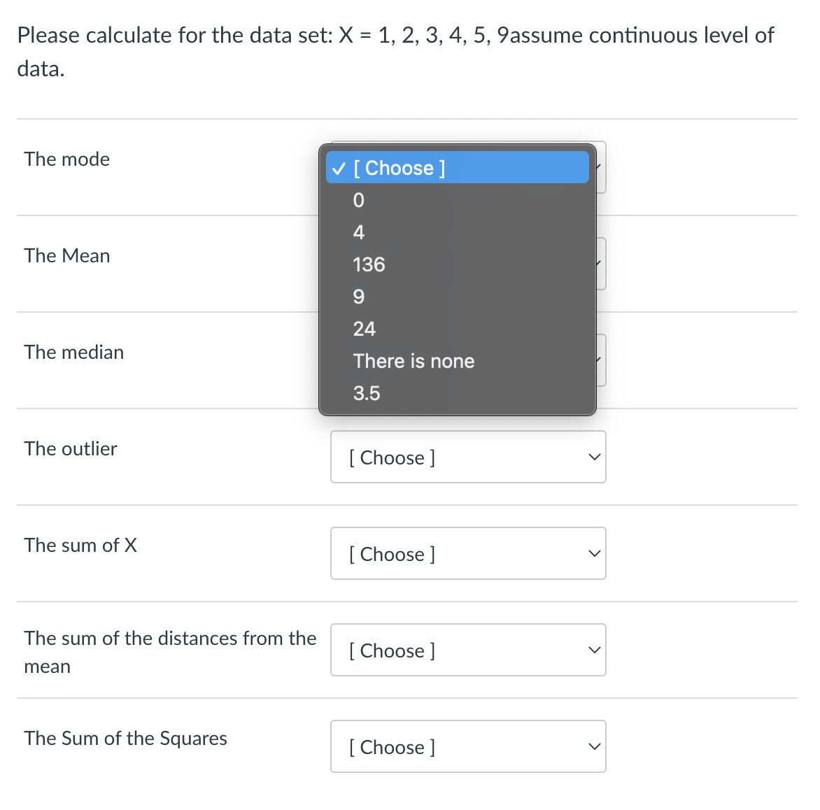 Solved Please calculate for the data set: X=1,2,3,4,5, | Chegg.com