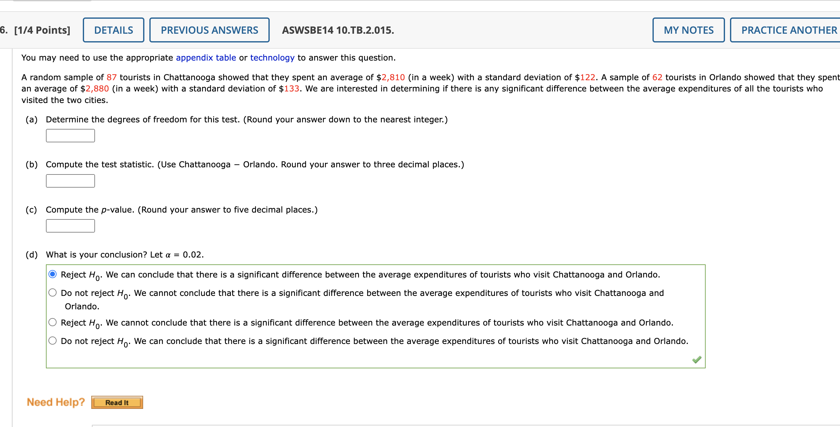 Solved visited the two cities. (a) Determine the degrees of | Chegg.com