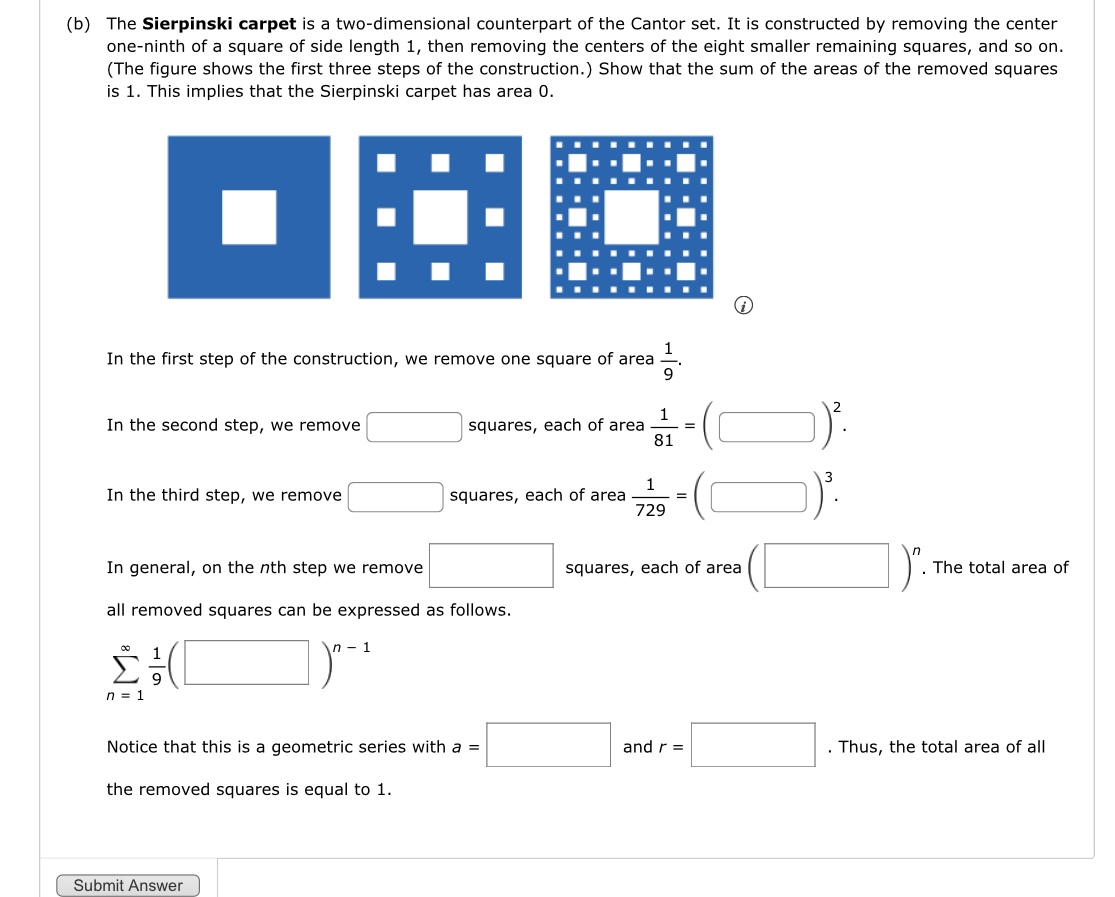 Solved The Cantor set, named after the German mathematician | Chegg.com