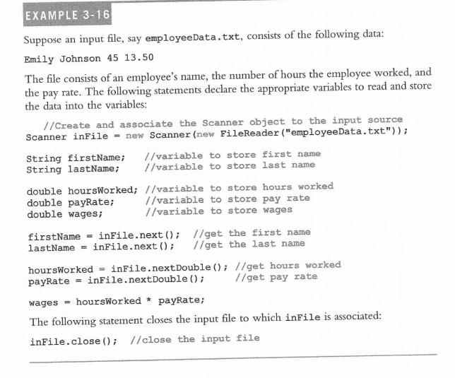 EXAMPLE 3-16 Suppose an input file, say | Chegg.com