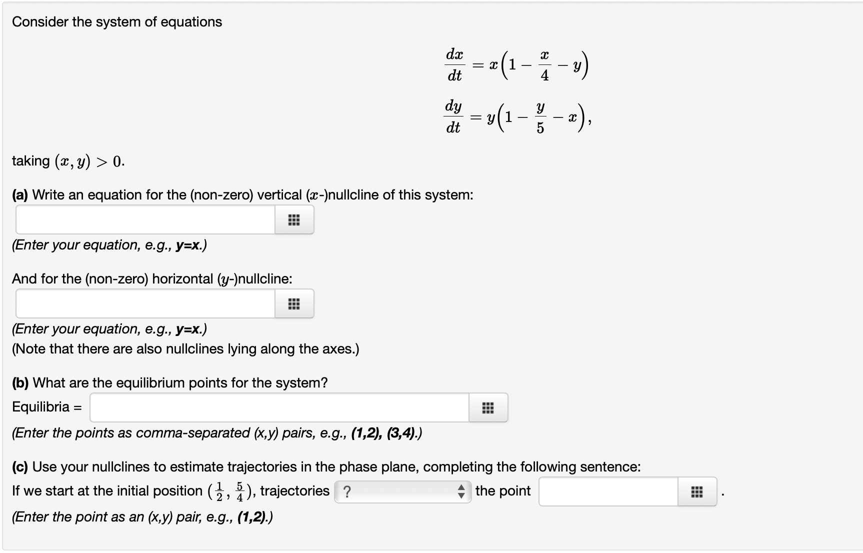 Solved Consider the system of equations | Chegg.com